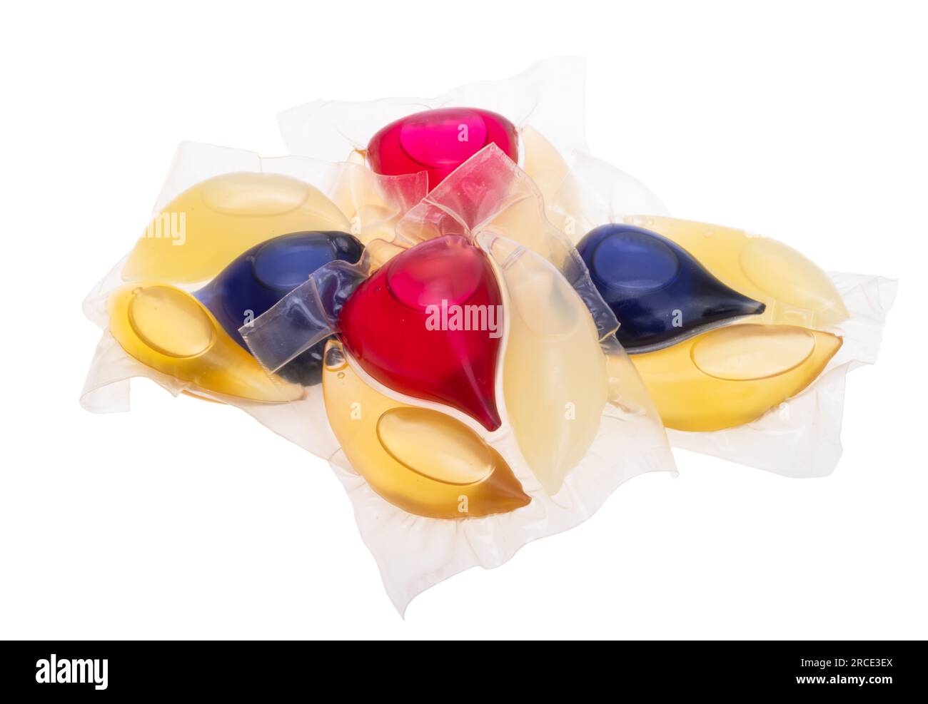 washing capsules isolated on white background Stock Photo - Alamy