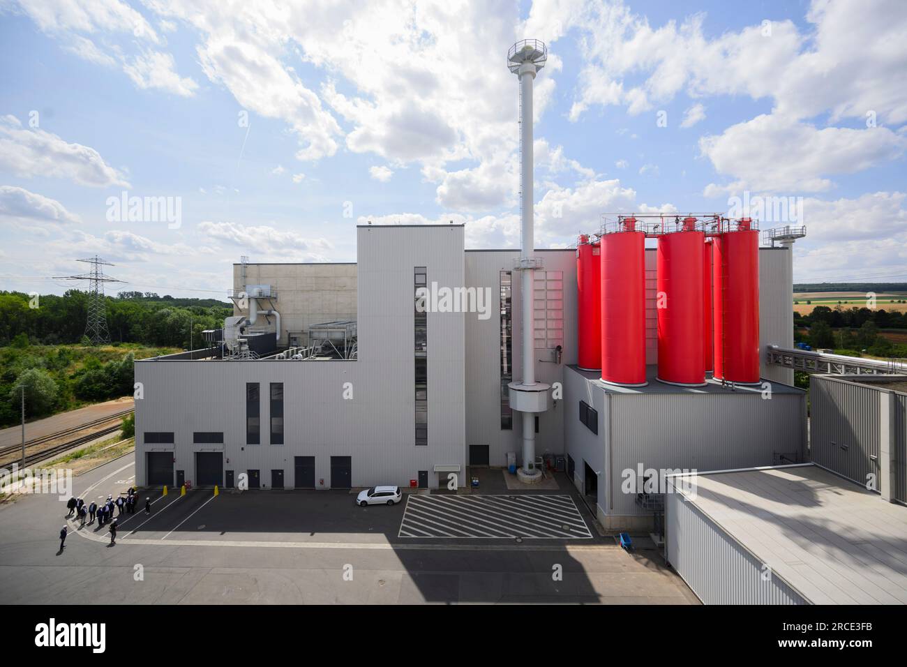 Helmstedt, Germany. 14th July, 2023. The new sewage sludge mono ...