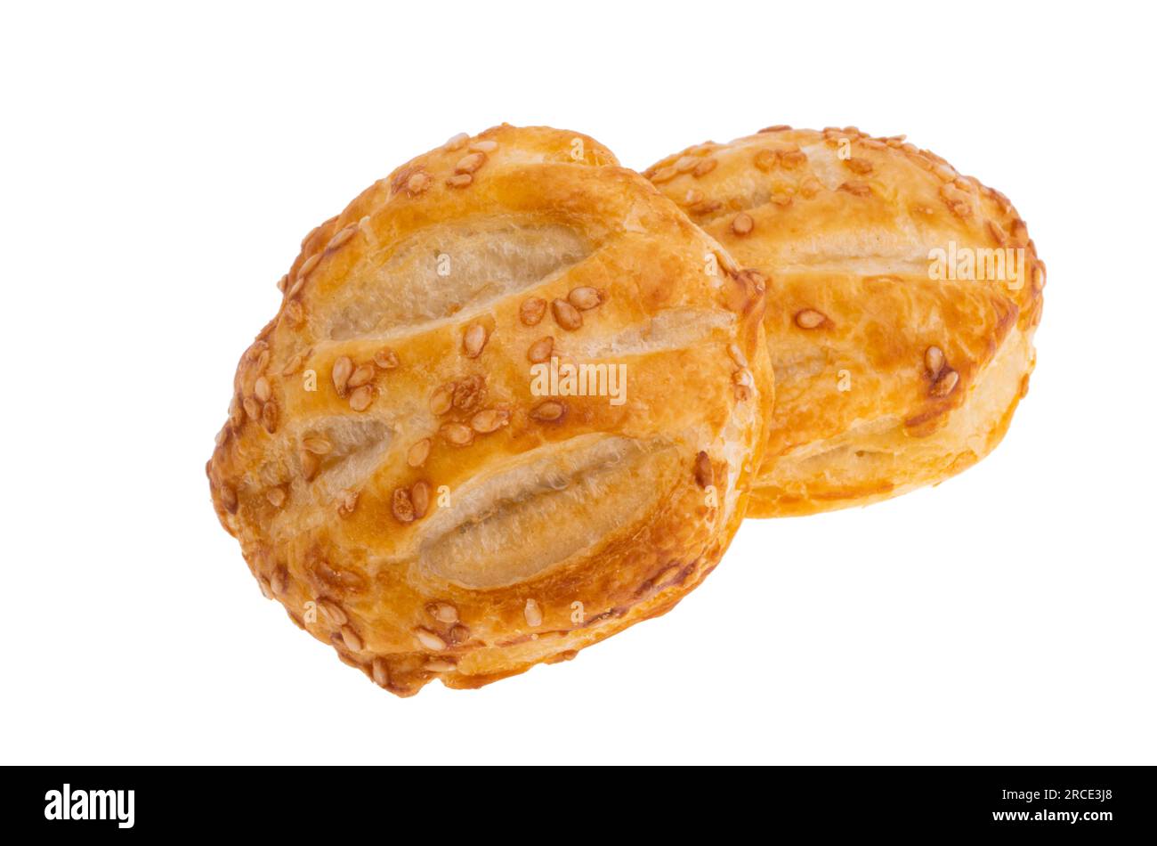 puff pastry isolated on white background Stock Photo - Alamy