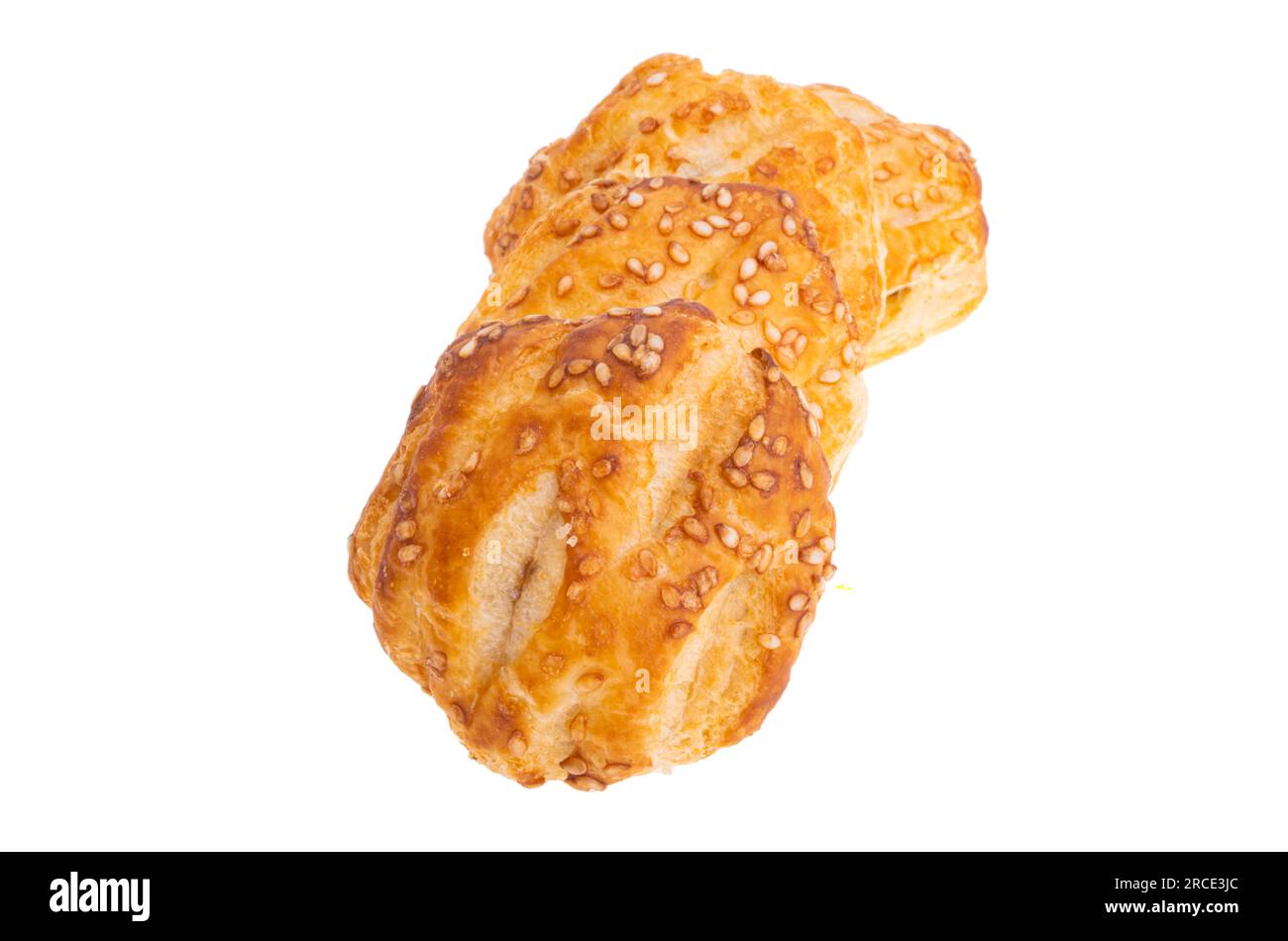 puff pastry isolated on white background Stock Photo - Alamy