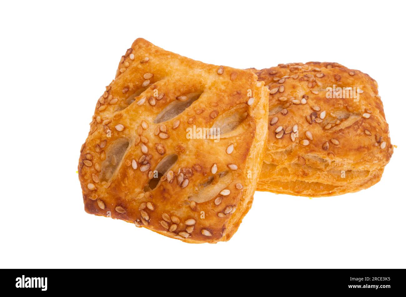 puff pastry isolated on white background Stock Photo - Alamy
