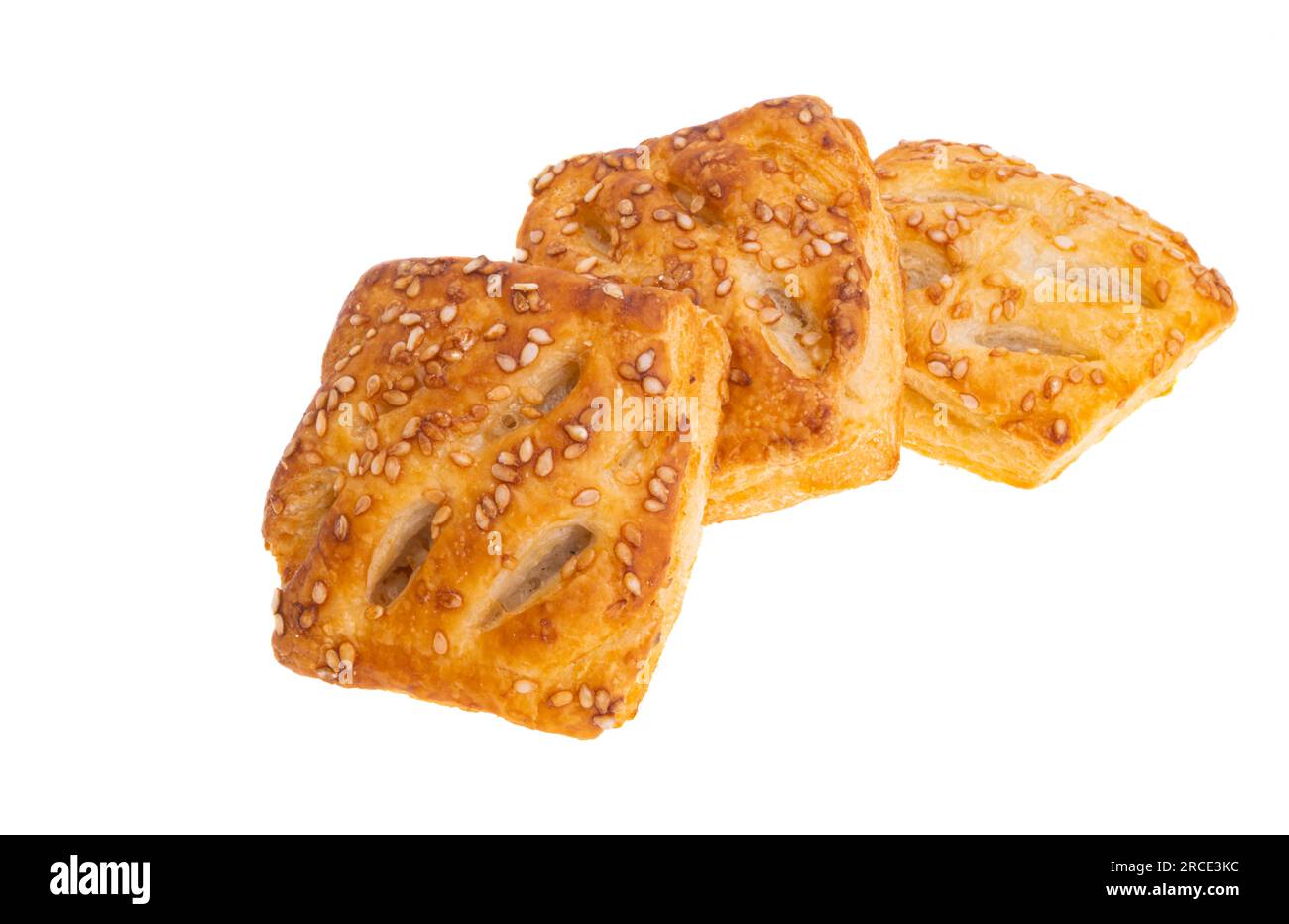 puff pastry isolated on white background Stock Photo - Alamy