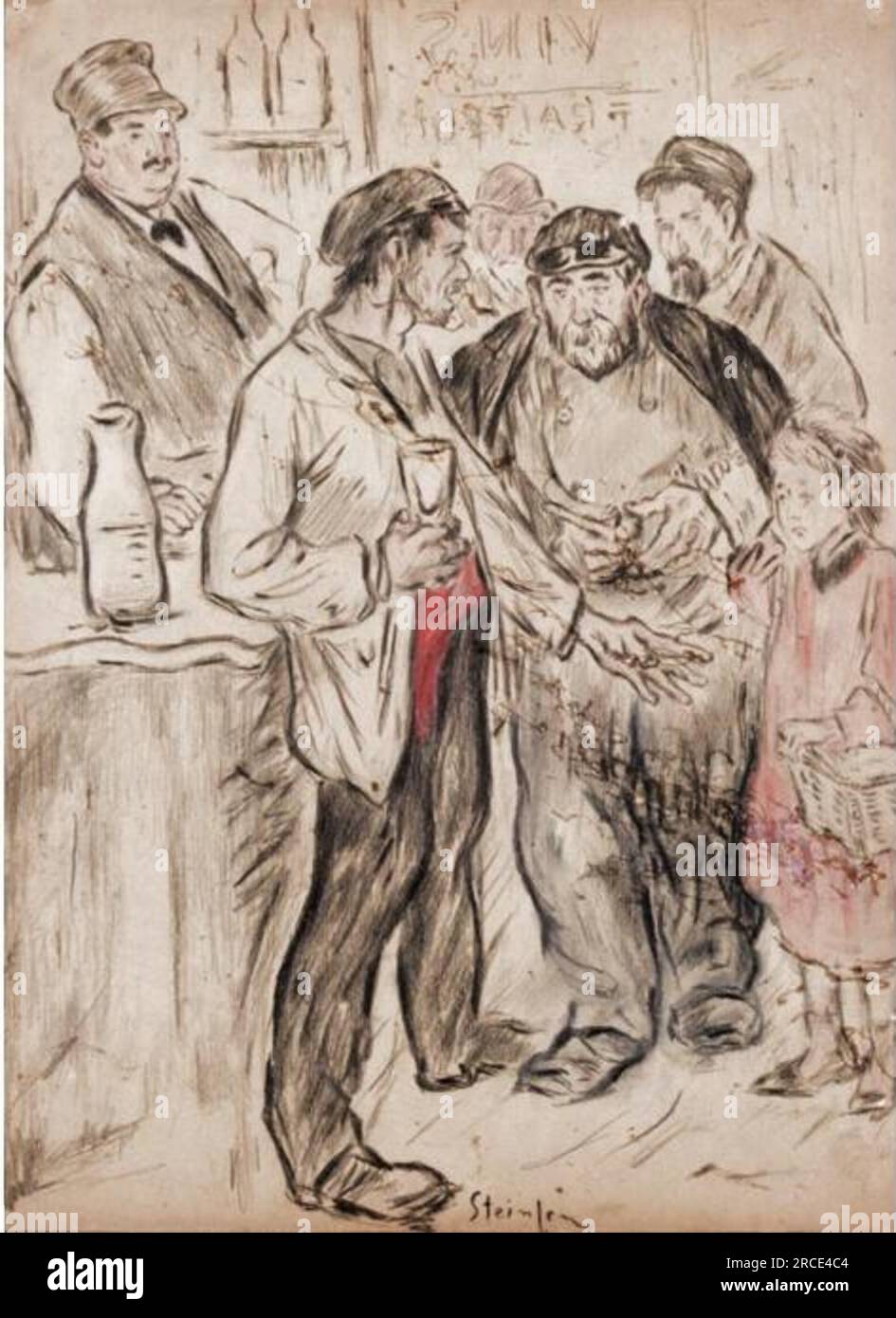 Illustration theophile steinlen hi-res stock photography and images - Alamy