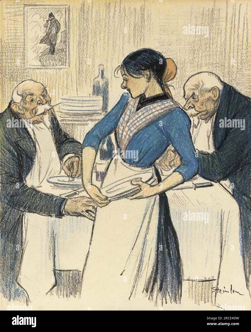 Illustration theophile steinlen hi-res stock photography and images - Alamy
