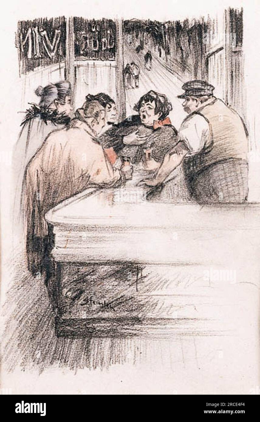 Illustration theophile steinlen hi-res stock photography and images - Alamy