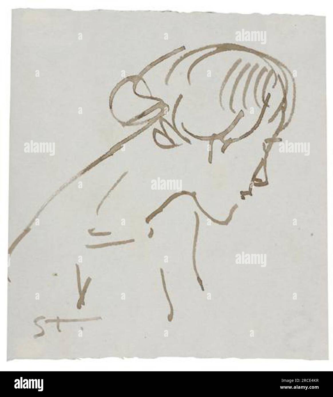 Woman ink profile hi-res stock photography and images - Alamy