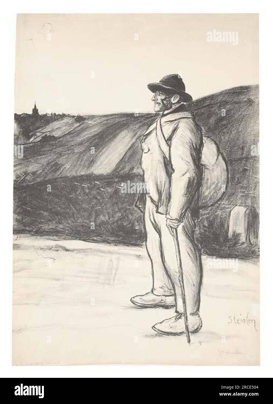 Le Chemineau 1897 by Theophile Steinlen Stock Photo - Alamy