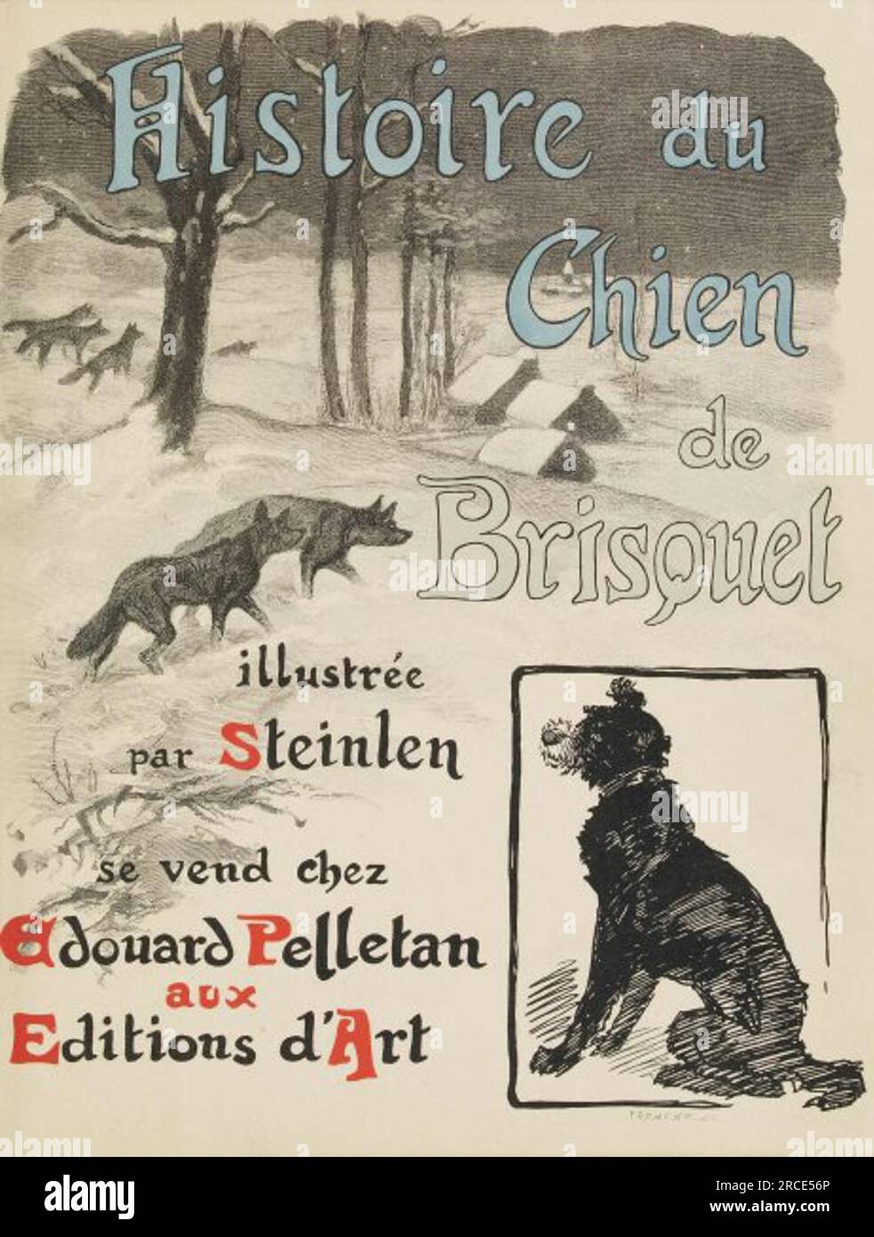 Histoire du Chien de Brisquet 1900 by Theophile Steinlen Stock Photo ...