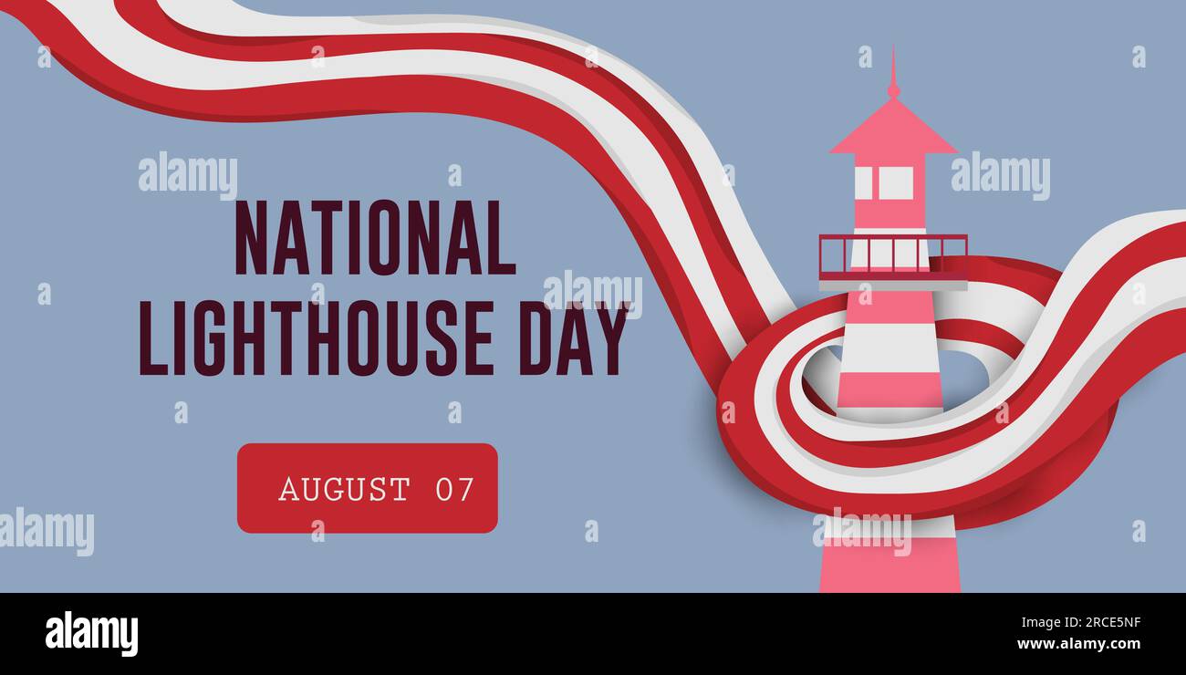 August celebrated national lighthouse day hi-res stock photography and ...