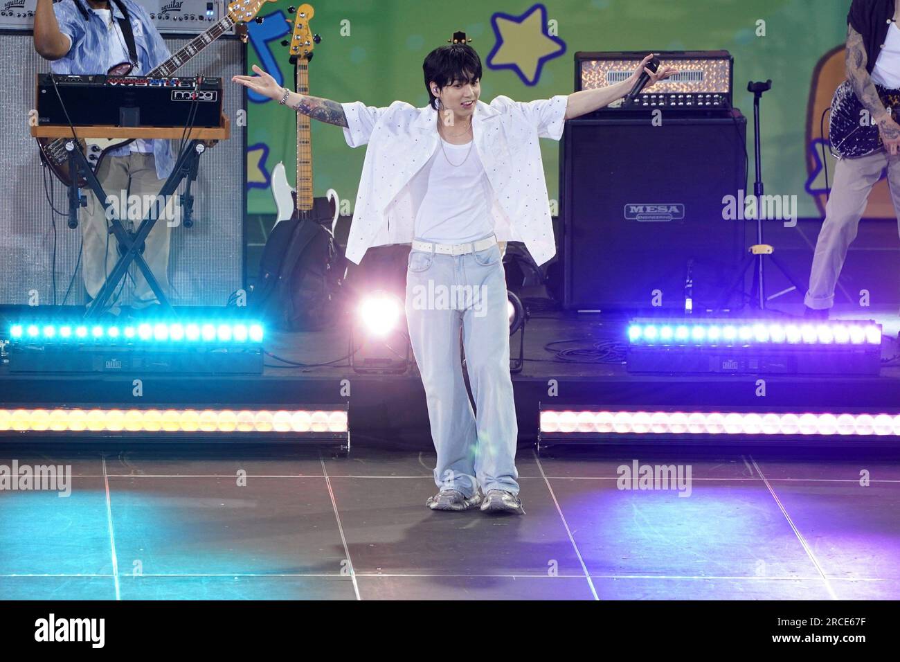 New York, NY, USA. 14th July, 2023. Jung Kook on stage for Good Morning ...