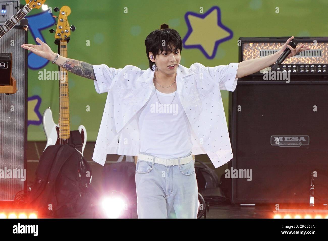 New York, NY, USA. 14th July, 2023. Jung Kook on stage for Good Morning ...