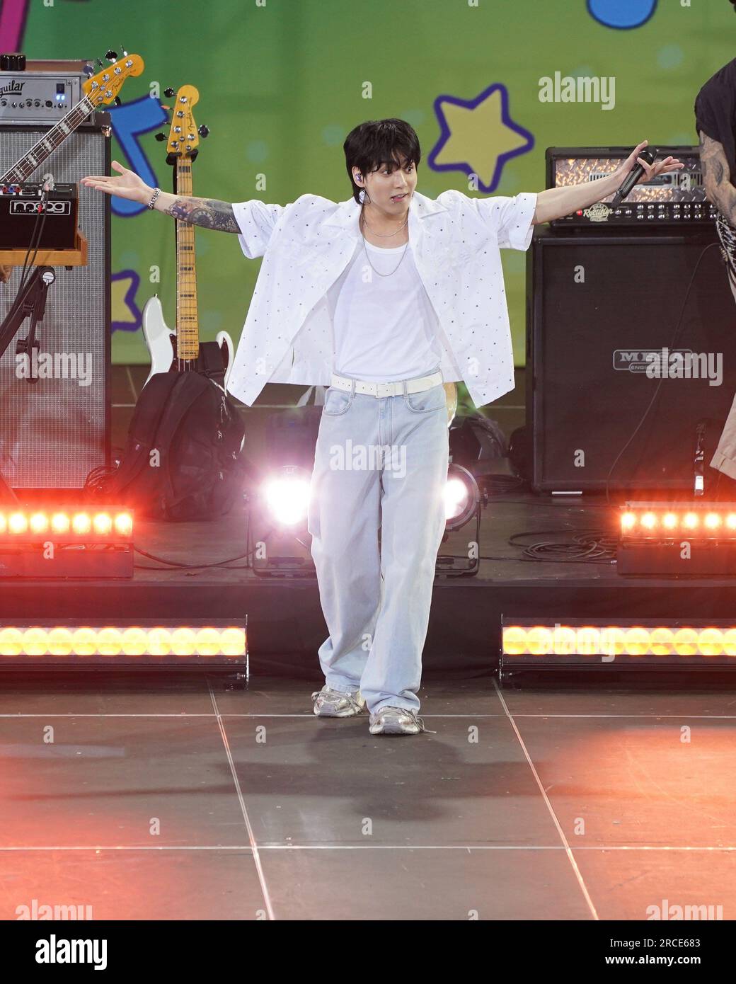 New York, NY, USA. 14th July, 2023. Jung Kook on stage for Good Morning ...