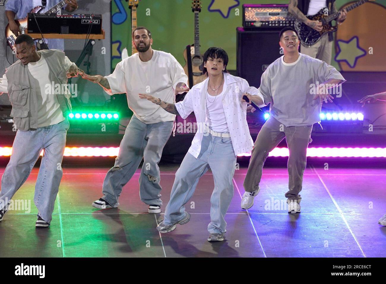 New York, NY, USA. 14th July, 2023. Jung Kook on stage for Good Morning ...