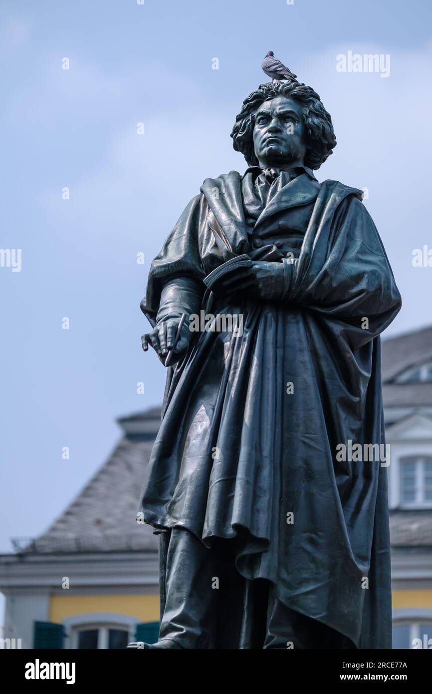 Bonn, Germany - May 22, 2023 : View of the statue of Ludwig van ...
