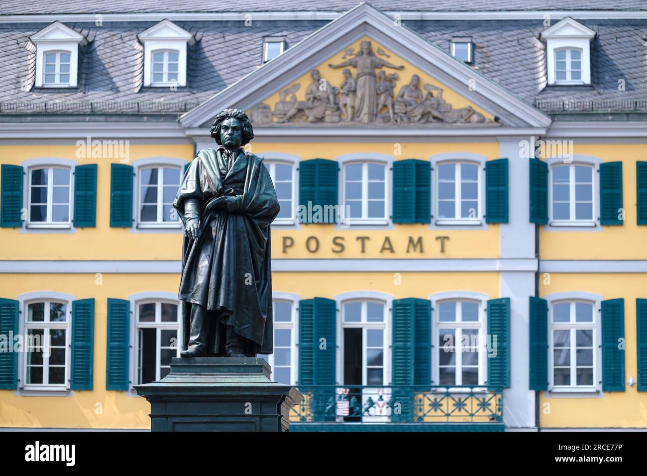 Bonn, Germany - May 22, 2023 : View of the statue of Ludwig van ...