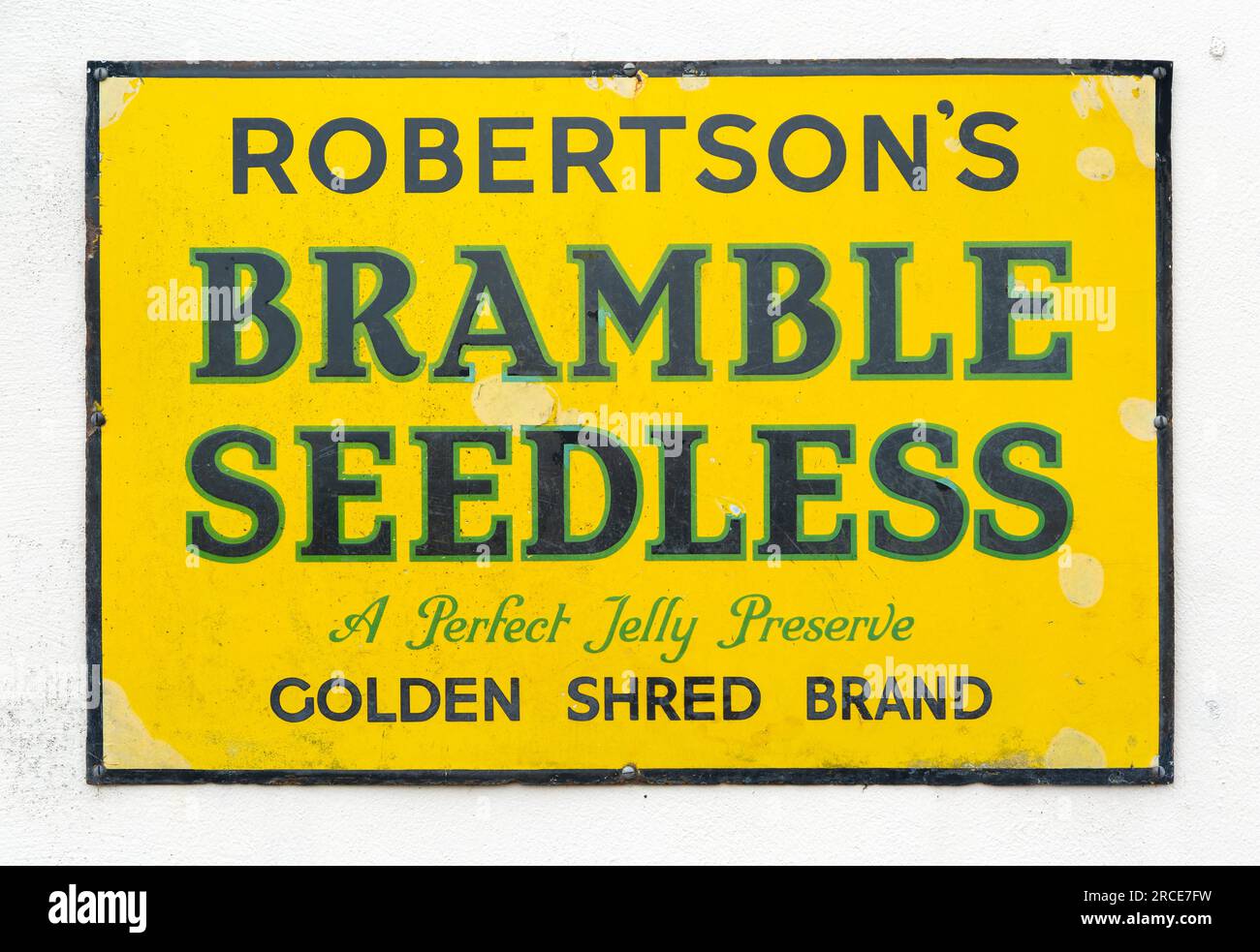 Vintage advertising sign for Robertson's Bramble Seedless jelly ...