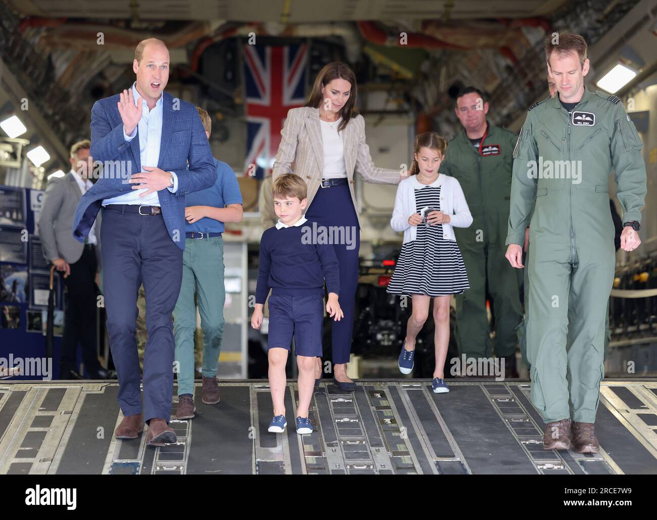 The Prince and Princess of Wales with Prince George, Princess Charlotte ...