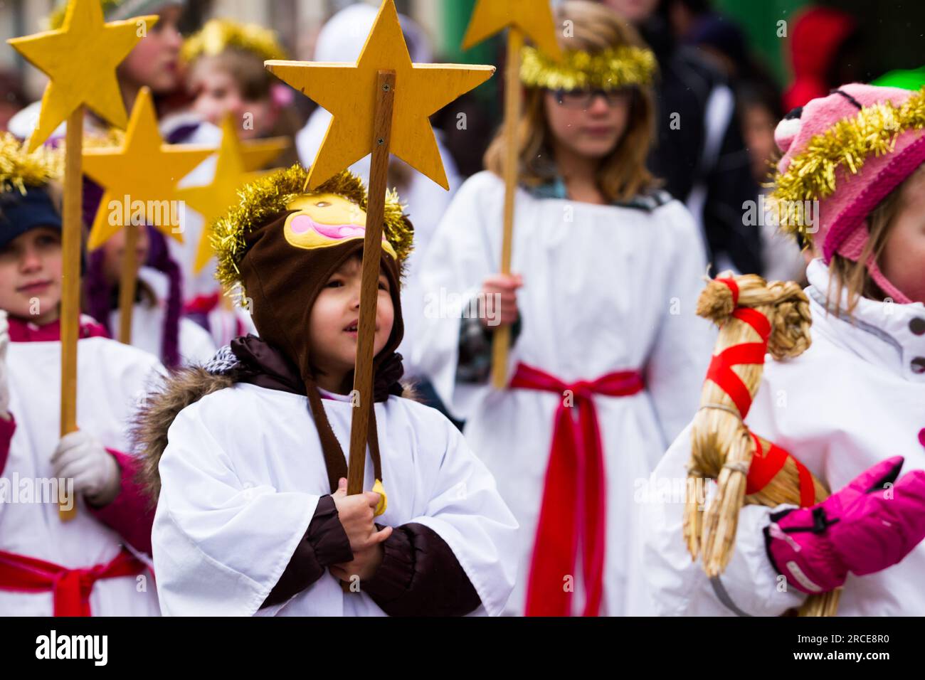 Santa Lucia Children's Procession Stock Photo - Alamy