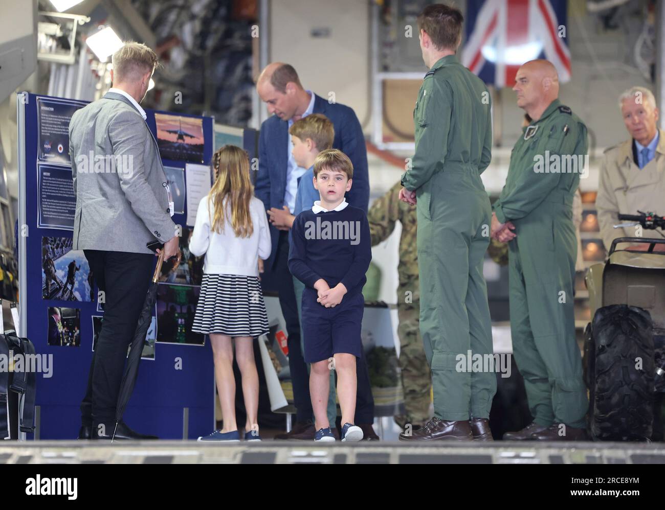 The Prince and Princess of Wales with Prince George, Princess Charlotte ...