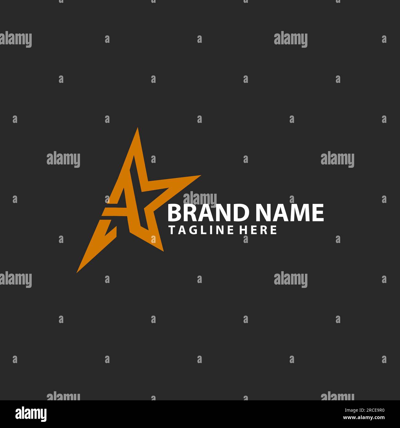 letter A with star racing logo design vector Stock Vector Image & Art ...