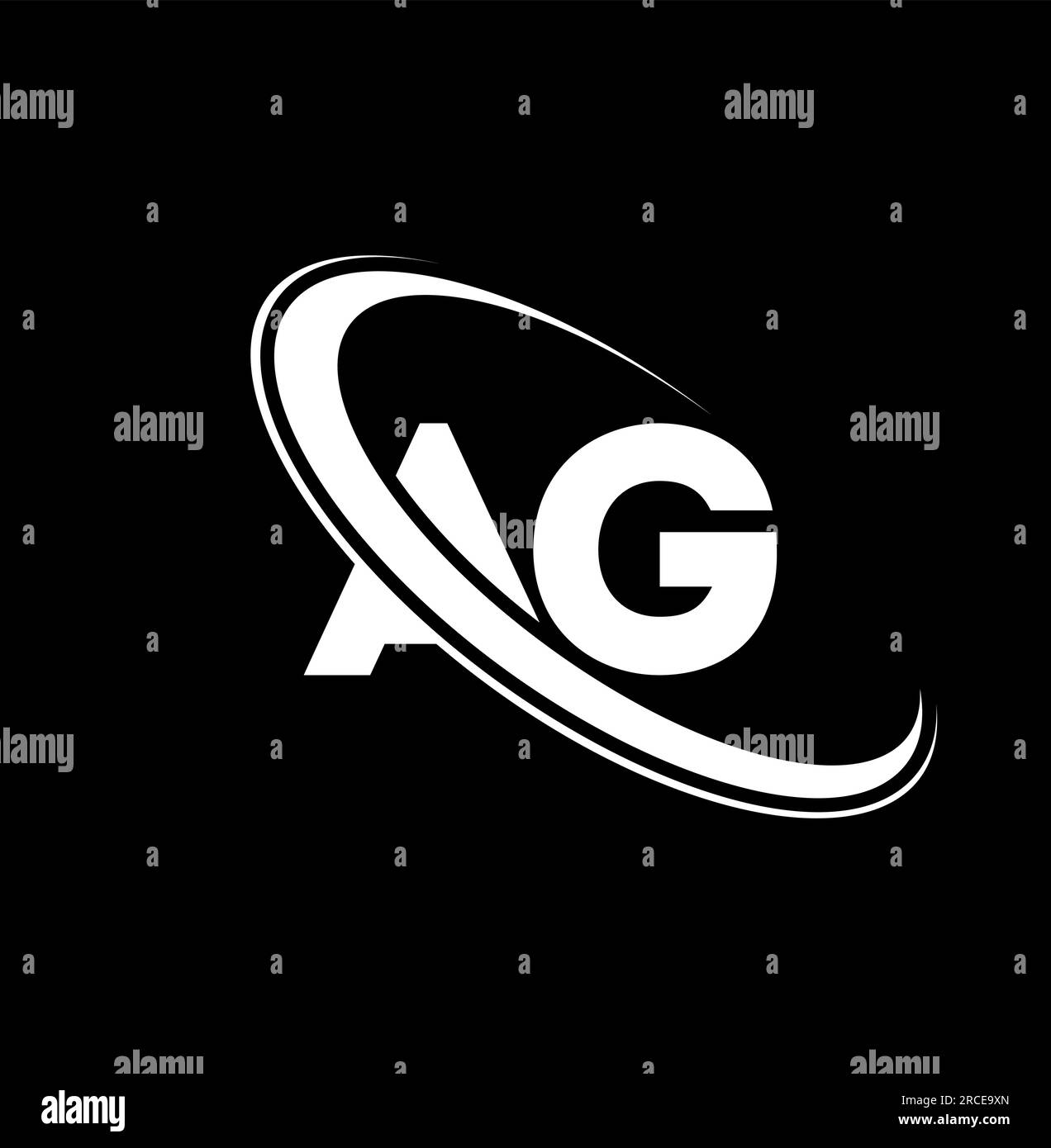 AG logo. A G design. White AG letter. AG/A G letter logo design ...