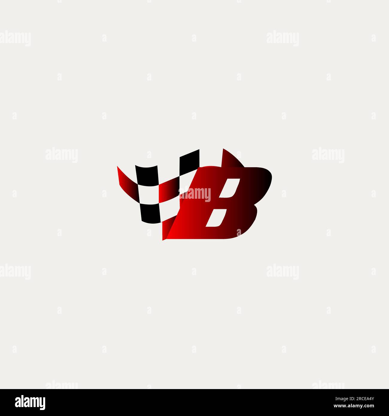 letter B flag racing race design vector Stock Vector Image & Art - Alamy