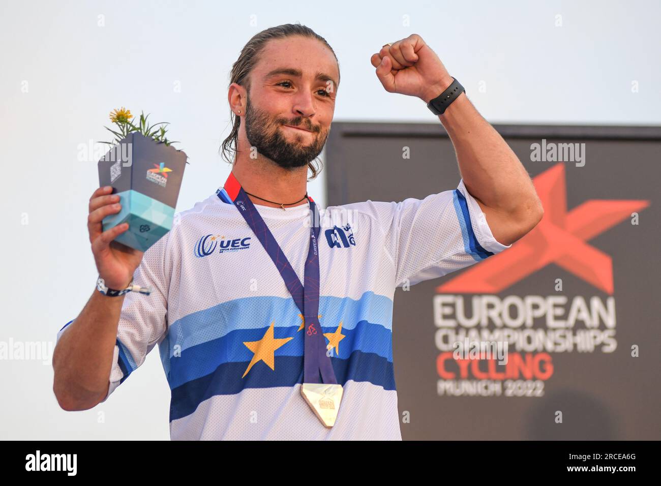 Anthony Jeanjean (France, gold medal). BMX Freestyle men. European ...