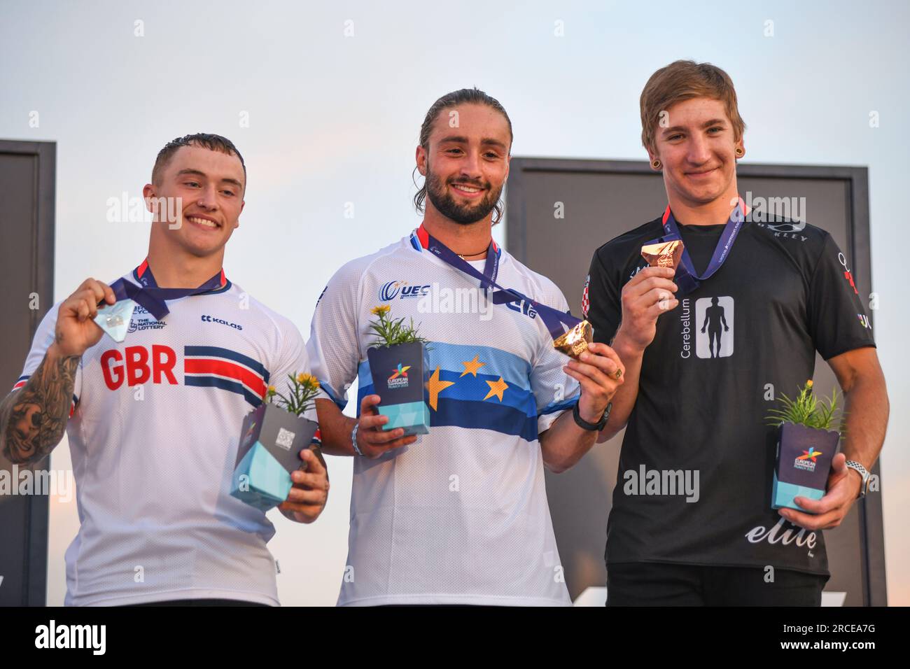 Anthony Jeanjean (FRA, gold ), Kieran Reilly (GBR, silver), Marin ...