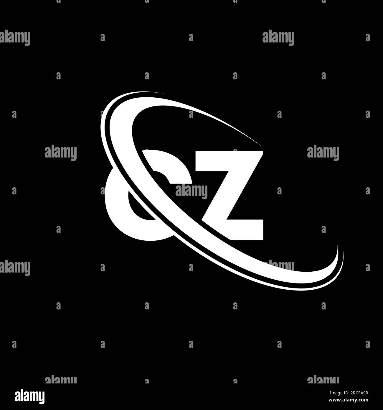 CZ logo. C Z design. White CZ letter. CZ/C Z letter logo design ...