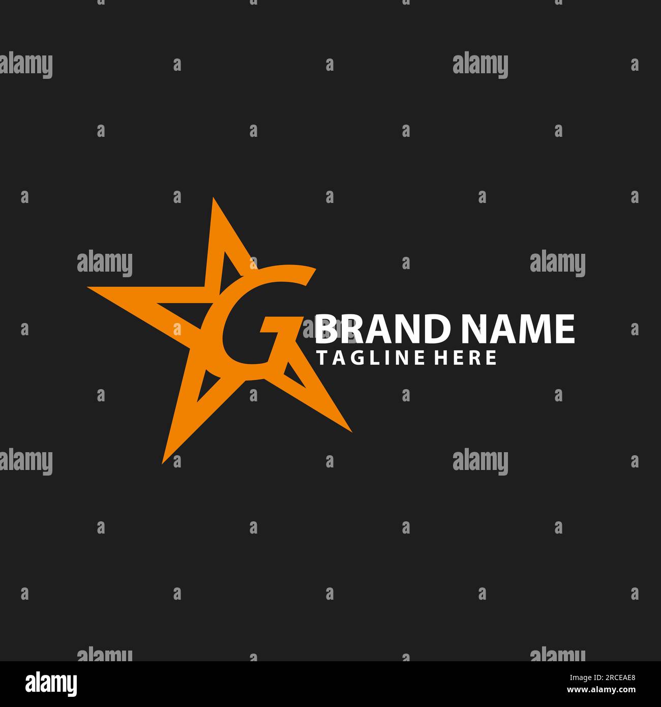 letter G with star racing logo design vector Stock Vector Image & Art ...