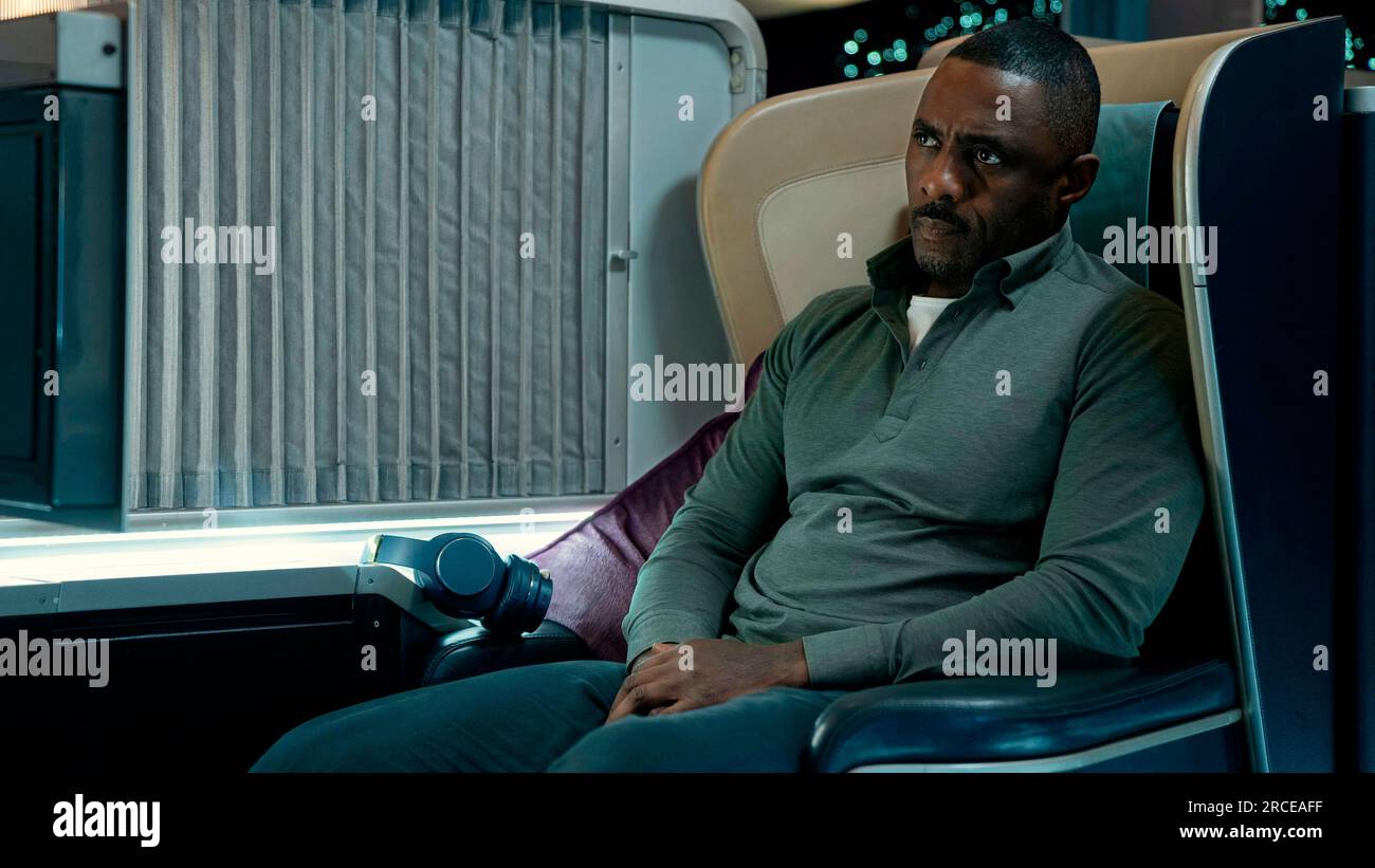 IDRIS ELBA in HIJACK (2023), directed by JIM FIELD SMITH. Credit ...