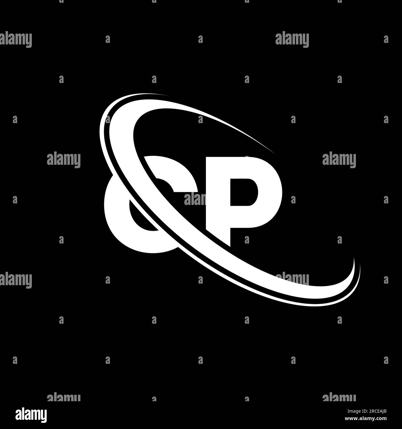 Letter c p logo Stock Vector Images - Alamy
