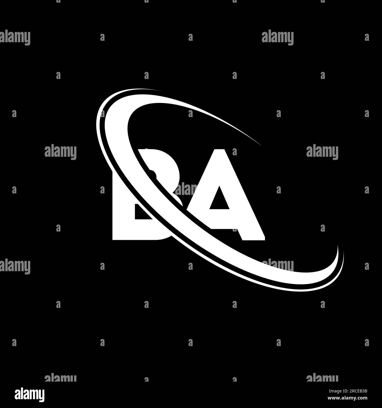 Ba Logo B A Design White Ba Letter Ba B A Letter Logo Design