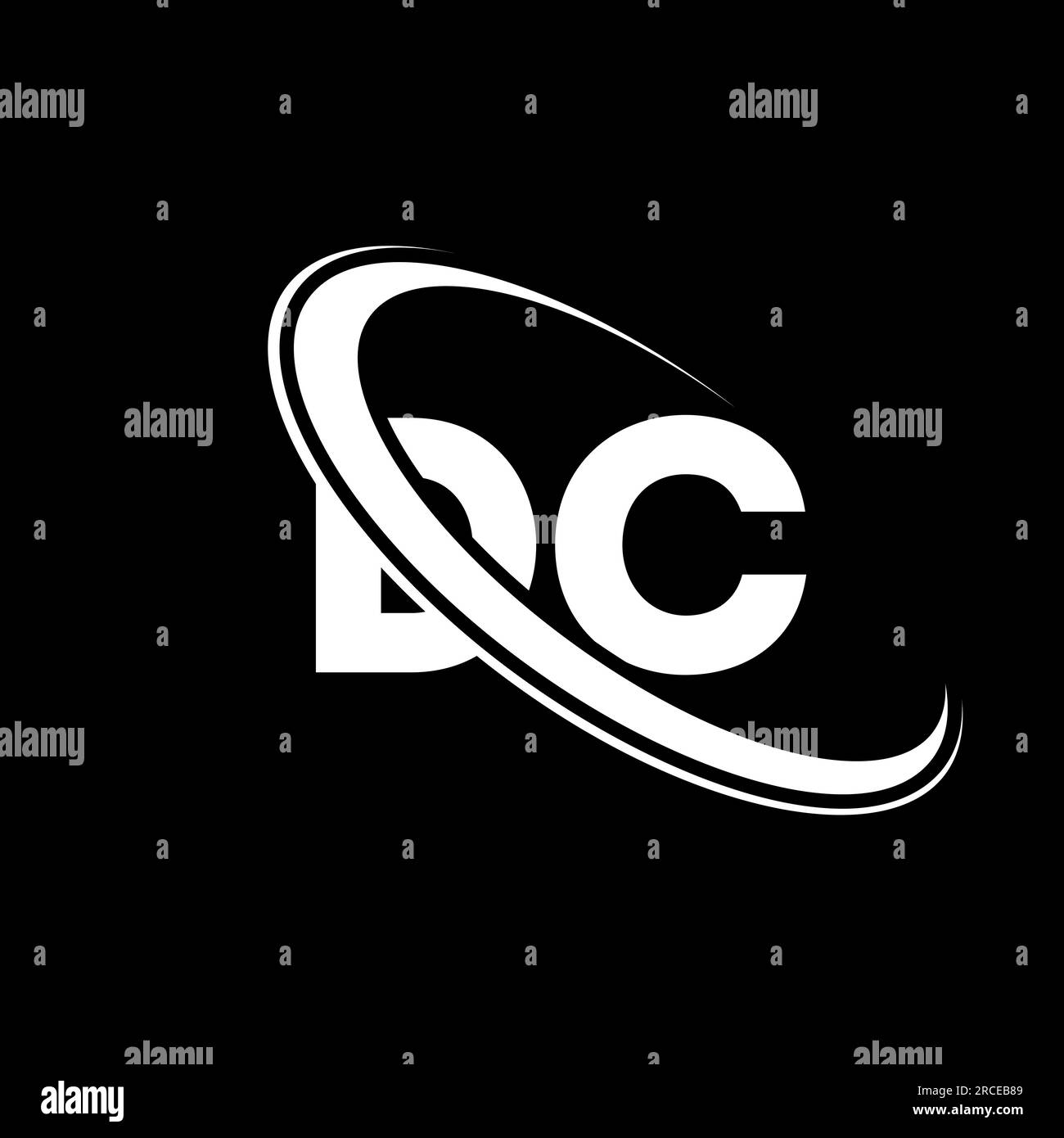 DC logo. D C design. White DC letter. DC/D C letter logo design ...