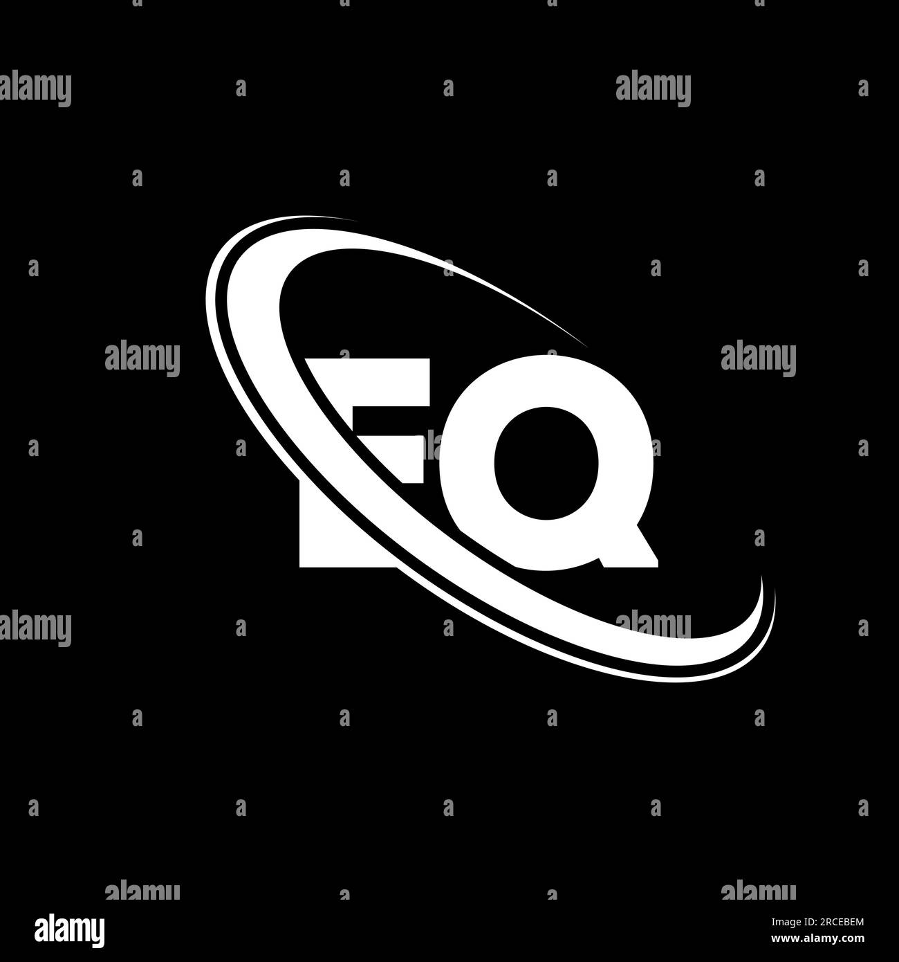 EQ logo. E Q design. White EQ letter. EQ/E Q letter logo design ...