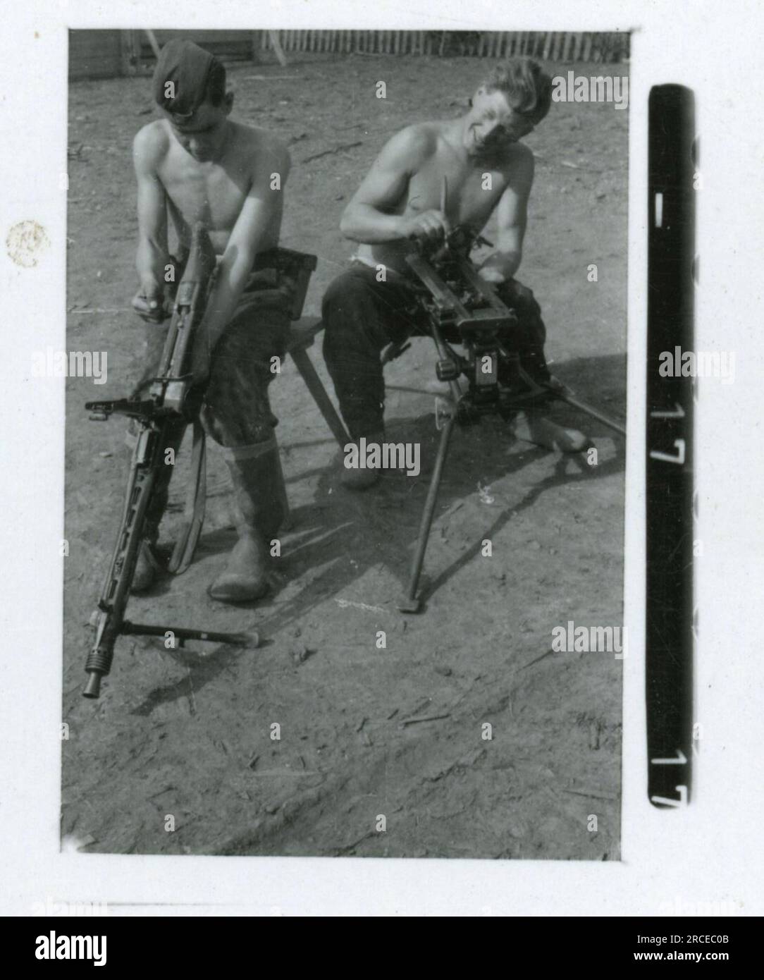 SS Photographer Fabiger, SS-Panzerkorps, Narva, 1944 Daily activities, unit in winter position ...