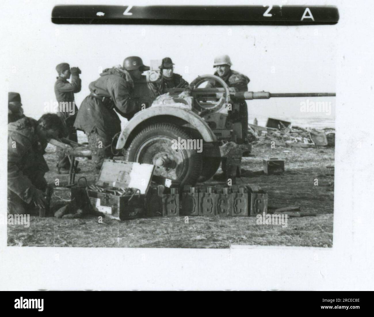 SS Photographer Fabiger, SS-Panzerkorps, Narva, 1944 Daily activities, unit in winter position ...