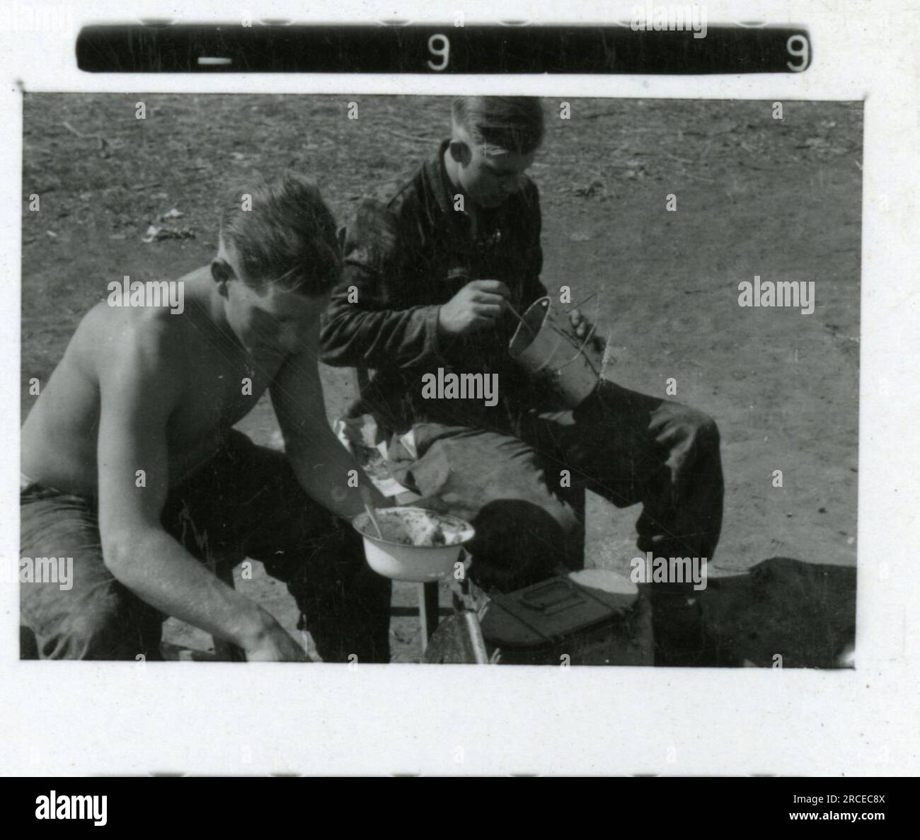 SS Photographer Fabiger, SS-Panzerkorps, Narva, 1944 Daily activities, unit in winter position ...