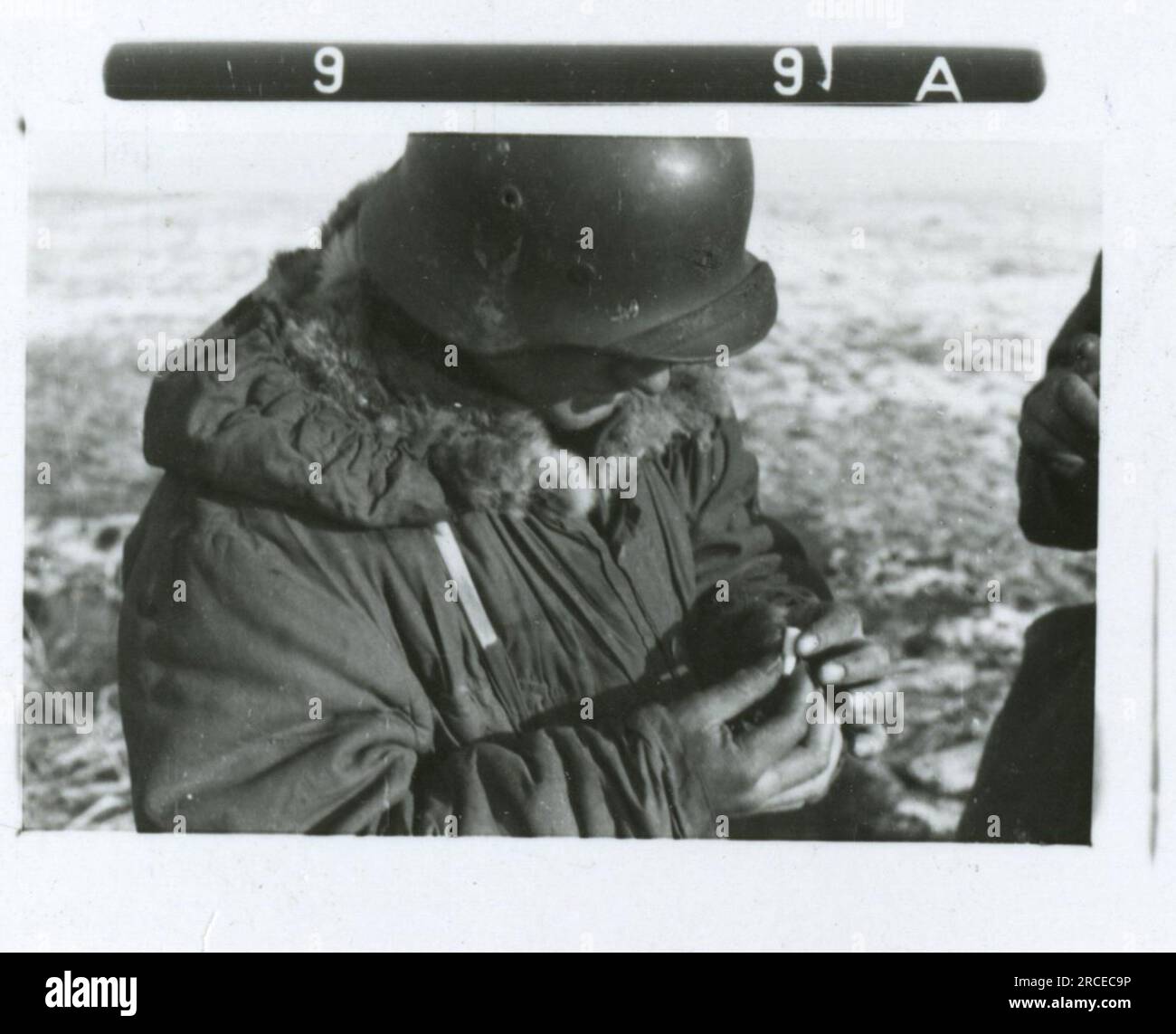 SS Photographer Fabiger, SS-Panzerkorps, Narva, 1944 Daily activities, unit in winter position ...