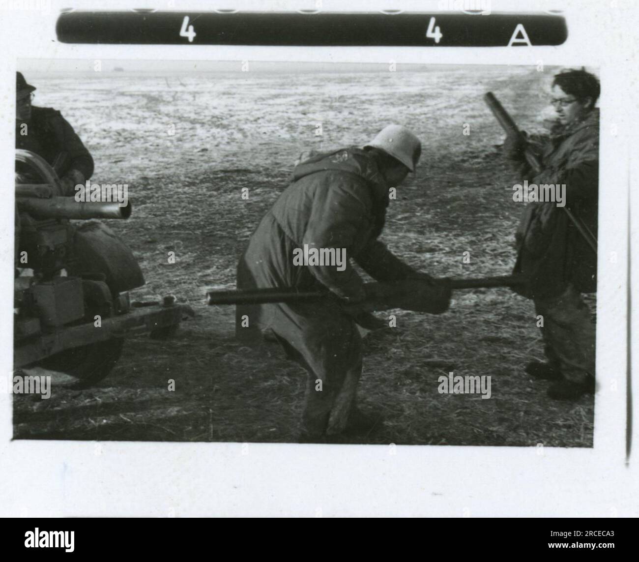 SS Photographer Fabiger, SS-Panzerkorps, Narva, 1944 Daily activities, unit in winter position ...