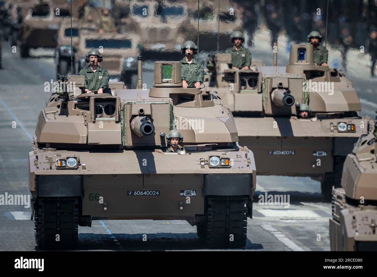 Paris, France. 14th July, 2023. Char Leclerc during the Bastille Day ...
