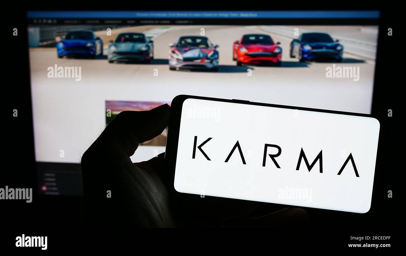 Karma automotive logo hi-res stock photography and images - Alamy
