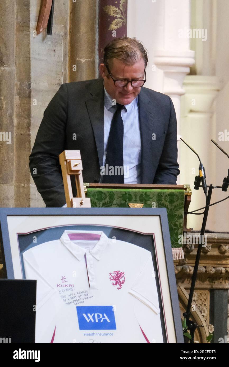 The funeral service for Barnaby Webber at Taunton Minster in Taunton ...