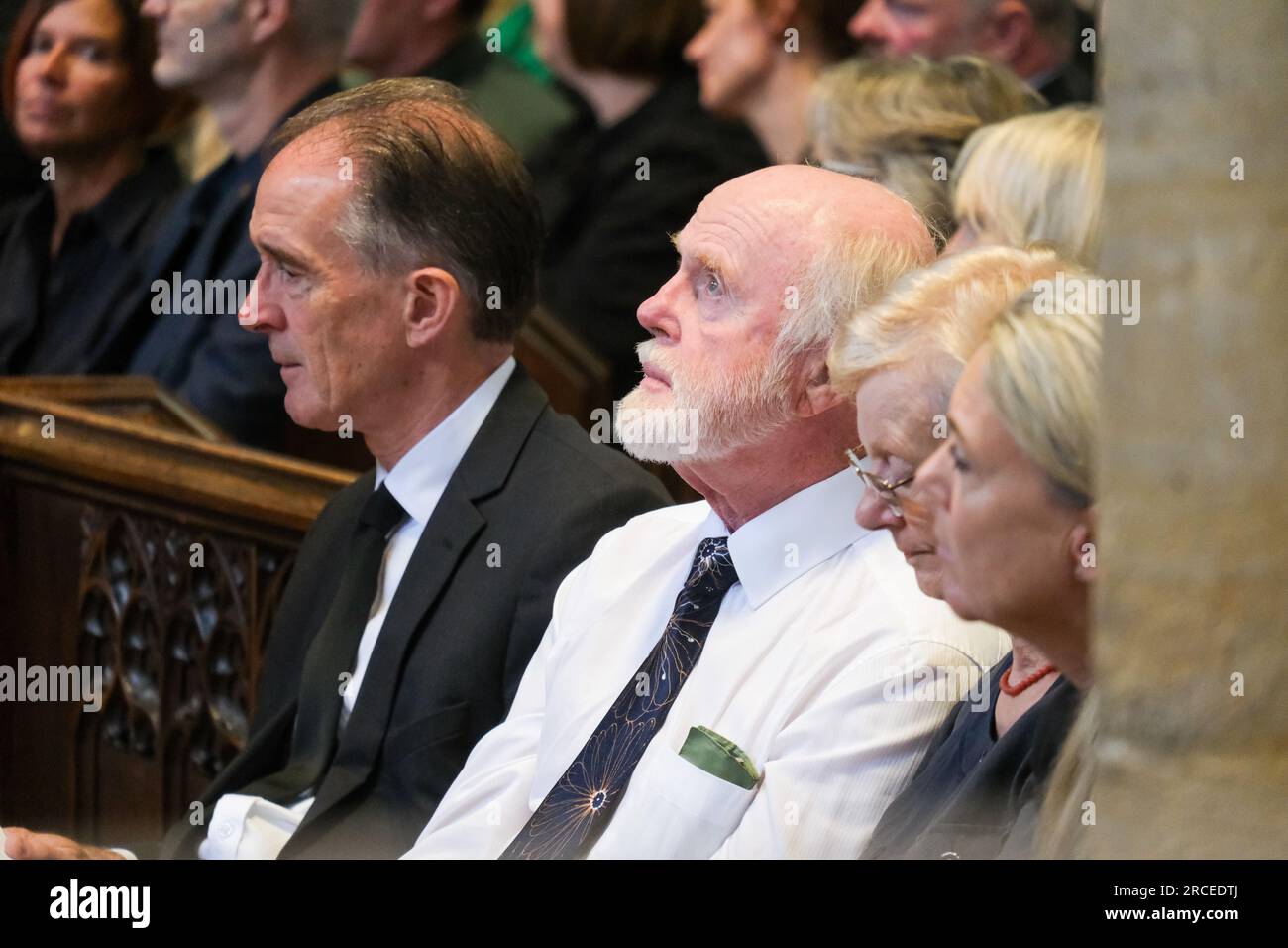The funeral service for Barnaby Webber at Taunton Minster in Taunton ...