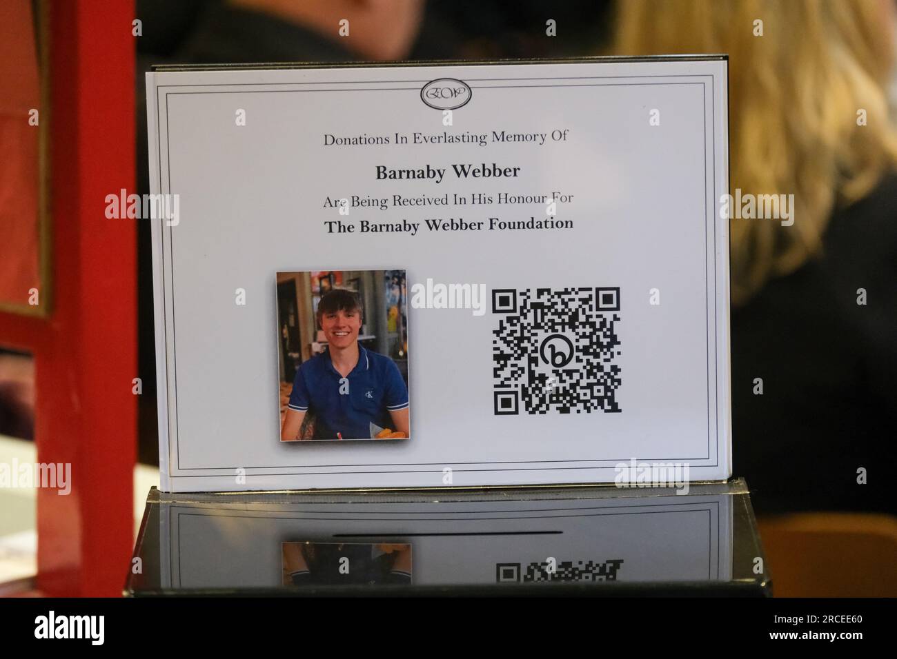 The funeral service for Barnaby Webber at Taunton Minster in Taunton ...