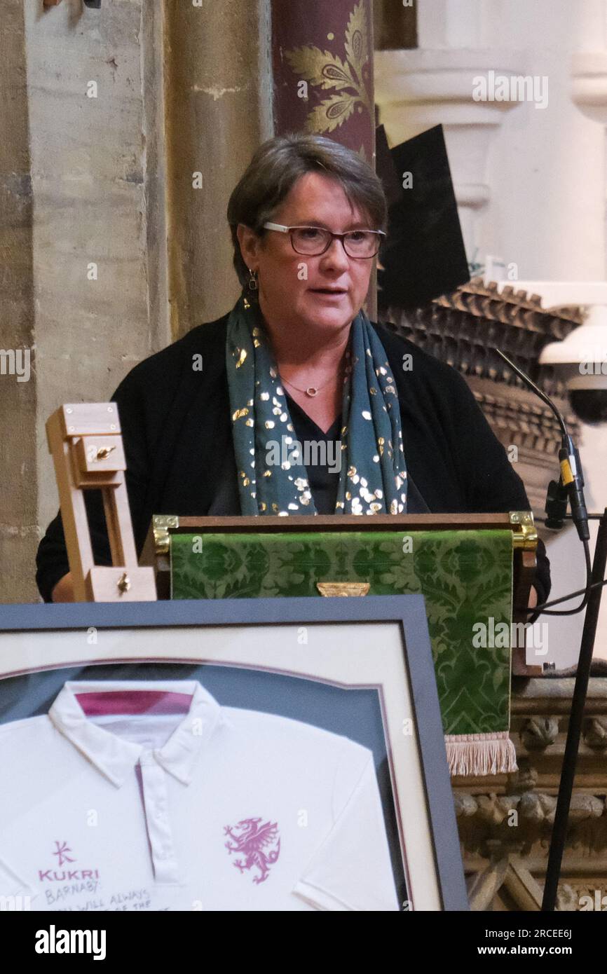 The funeral service for Barnaby Webber at Taunton Minster in Taunton ...