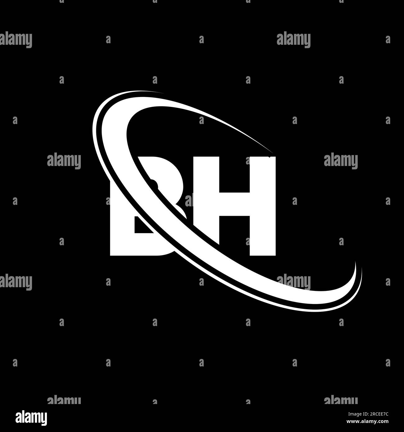 Letter b h logo hi-res stock photography and images - Alamy