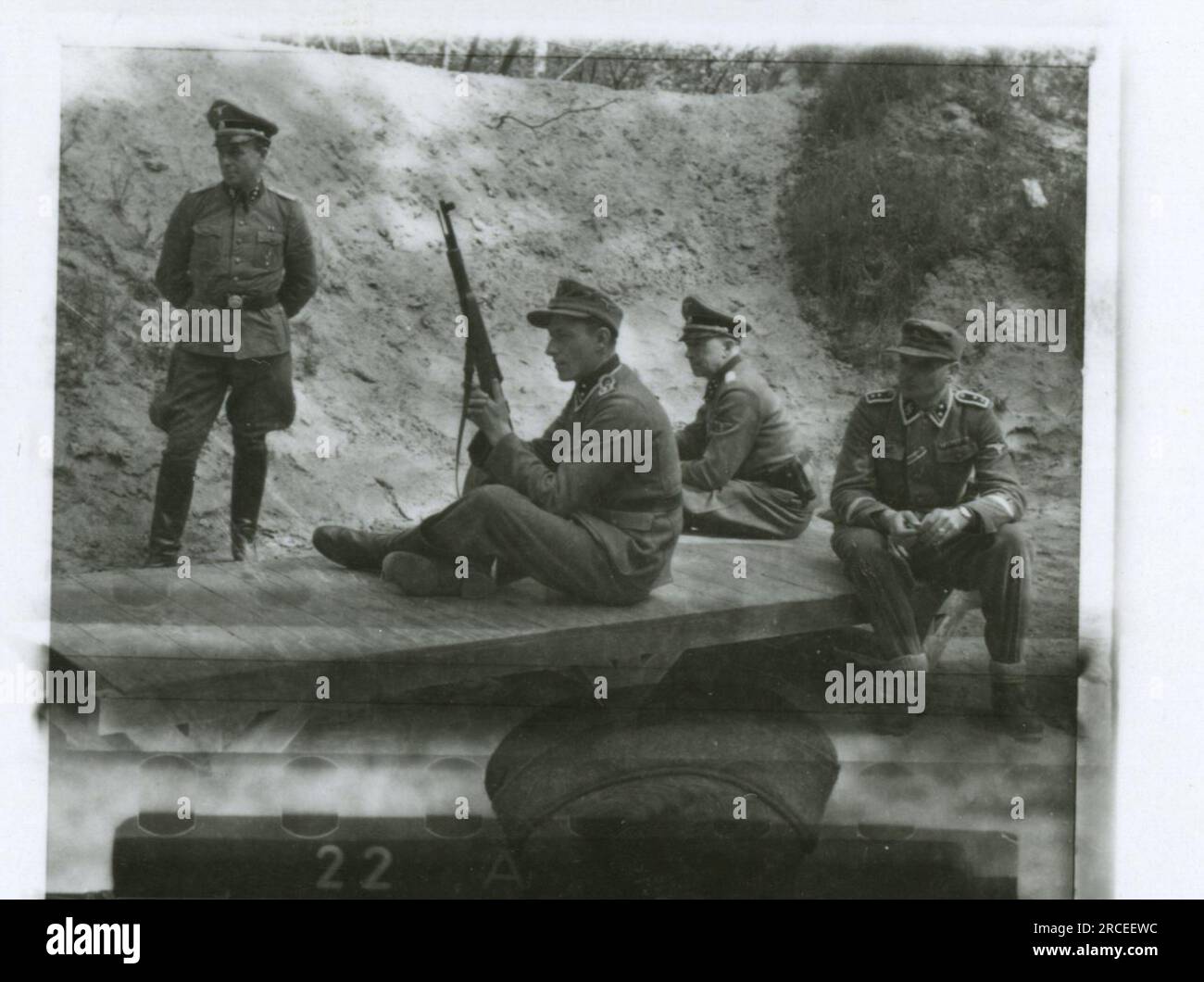 SS Photographer Feder 1943 & 1944 Remains of crashed aircraft, many ...