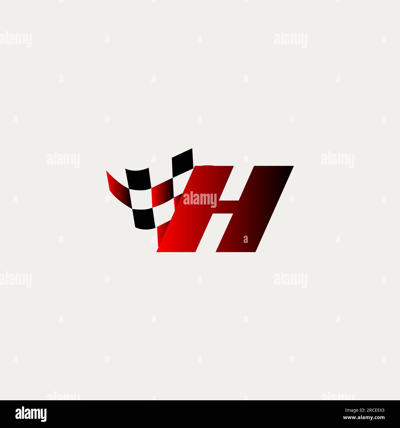 letter H flag racing race design vector Stock Vector Image & Art - Alamy