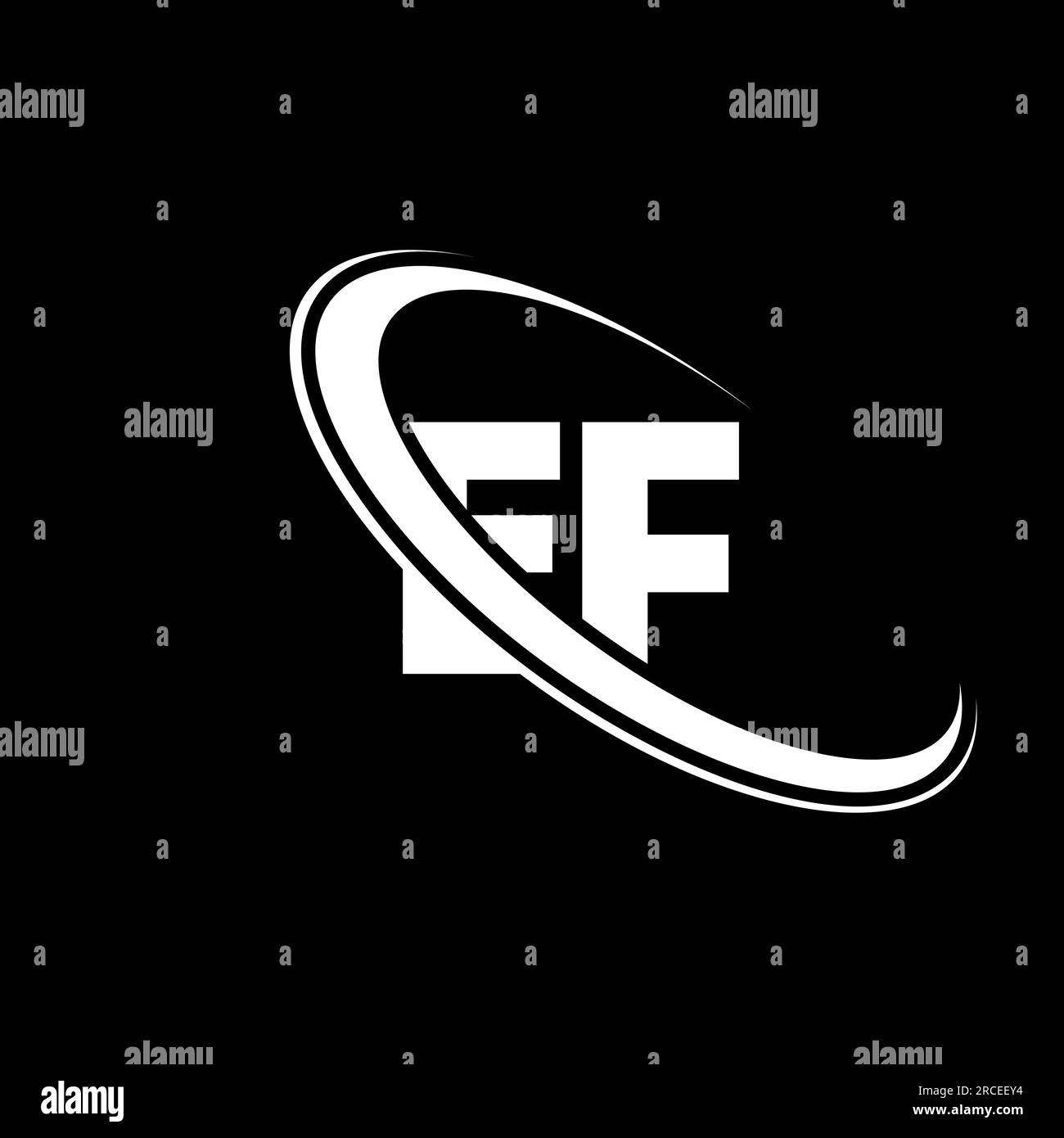 EF logo. E F design. White EF letter. EF/E F letter logo design ...